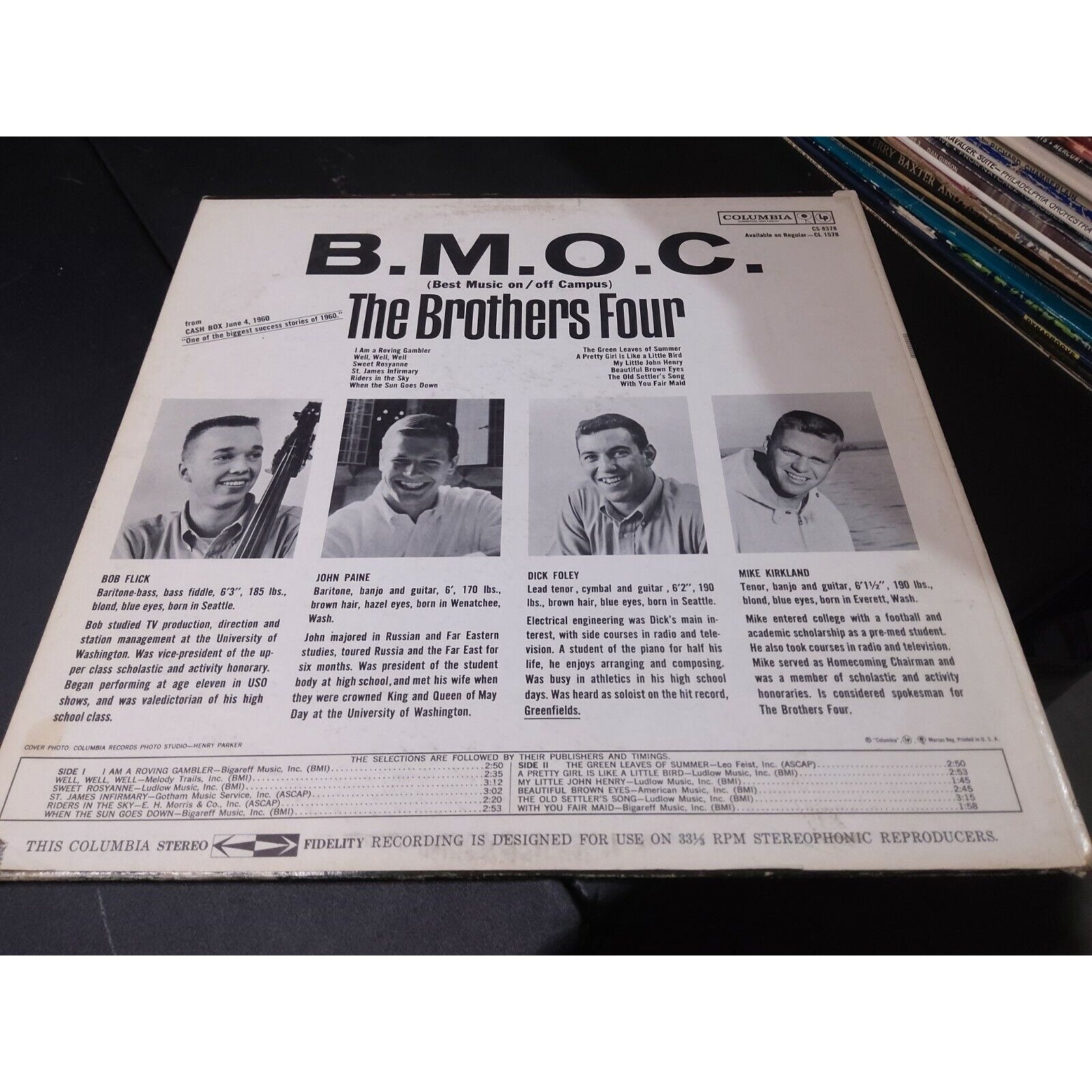 The Brothers Four BMOC Best Music On/off Campus Vinyl Record - Etsy