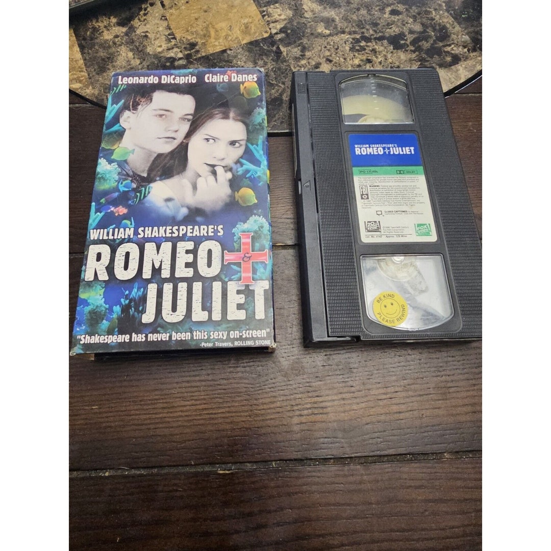 William Shakespeares Romeo & Juliet (VHS, 1997) Leonardo Dicaprio - Etsy
