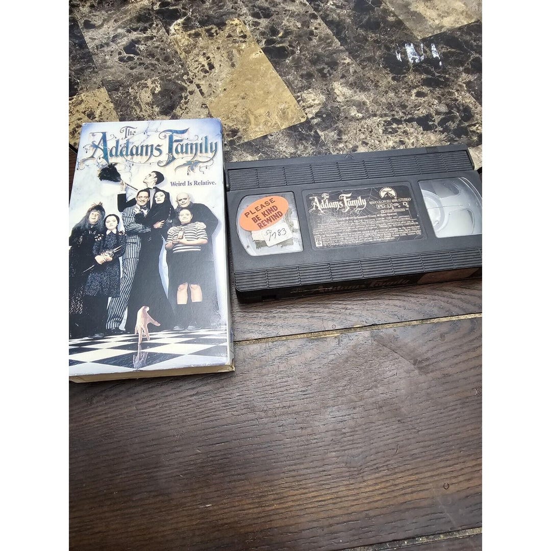 The Addams Family (VHS, 1992) Movie Rated PG-13 - Etsy