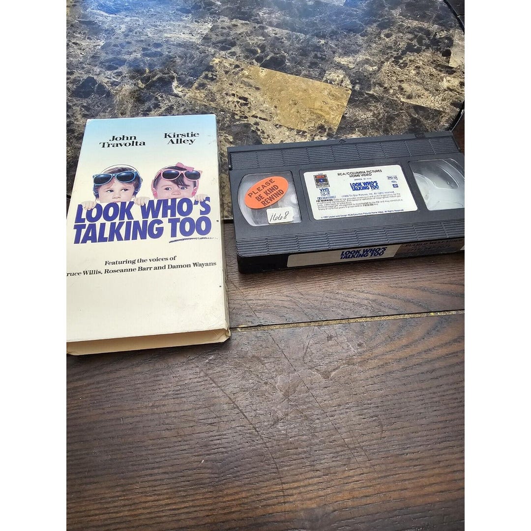 Look Whos Talking Too VHS, 1991, Closed Captioned Movie Rated PG-13 - Etsy