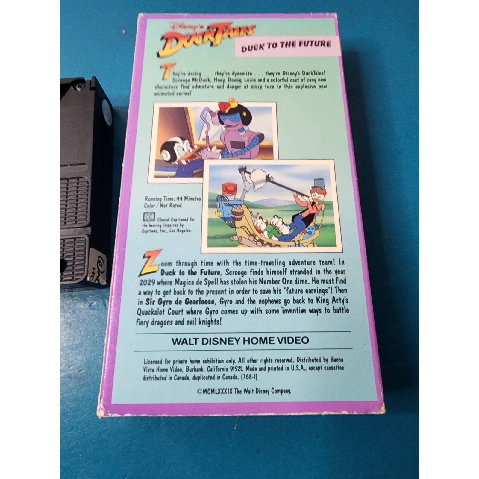 Disneys Ducktales - Duck to the Future VHS 1991 Cartoon - Etsy