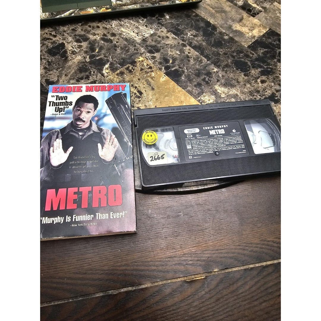 Metro VHS, 1997 Eddie Murphy Movie Rated R - Etsy