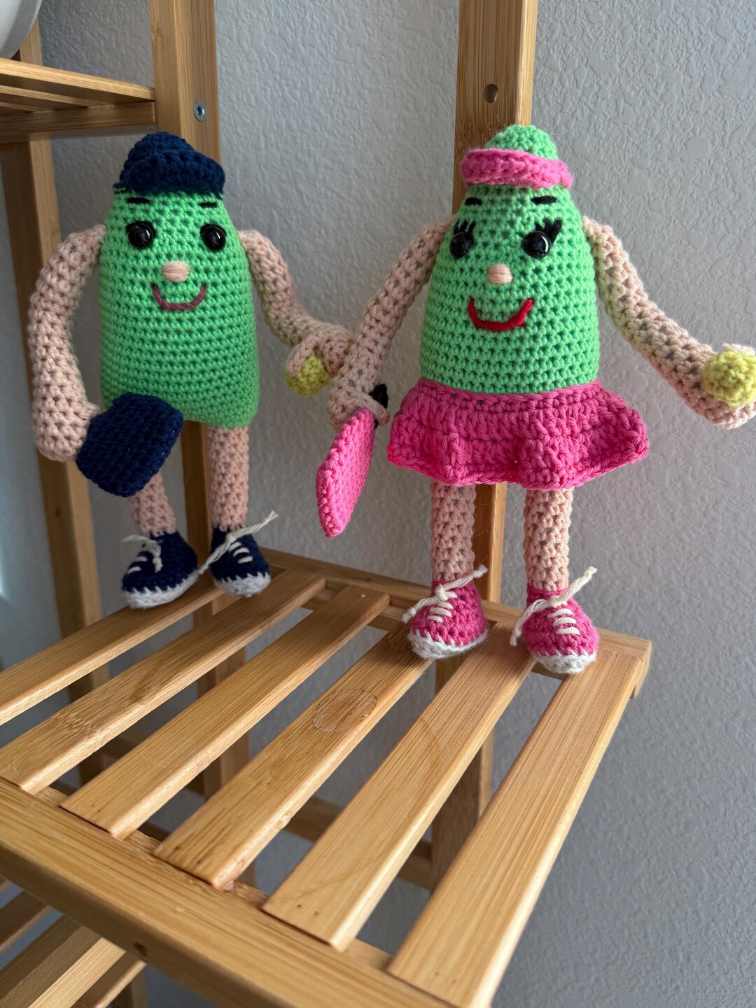 Crochet Pickleball Player, Stuffed Pickleballer, a Girl or a Boy ...