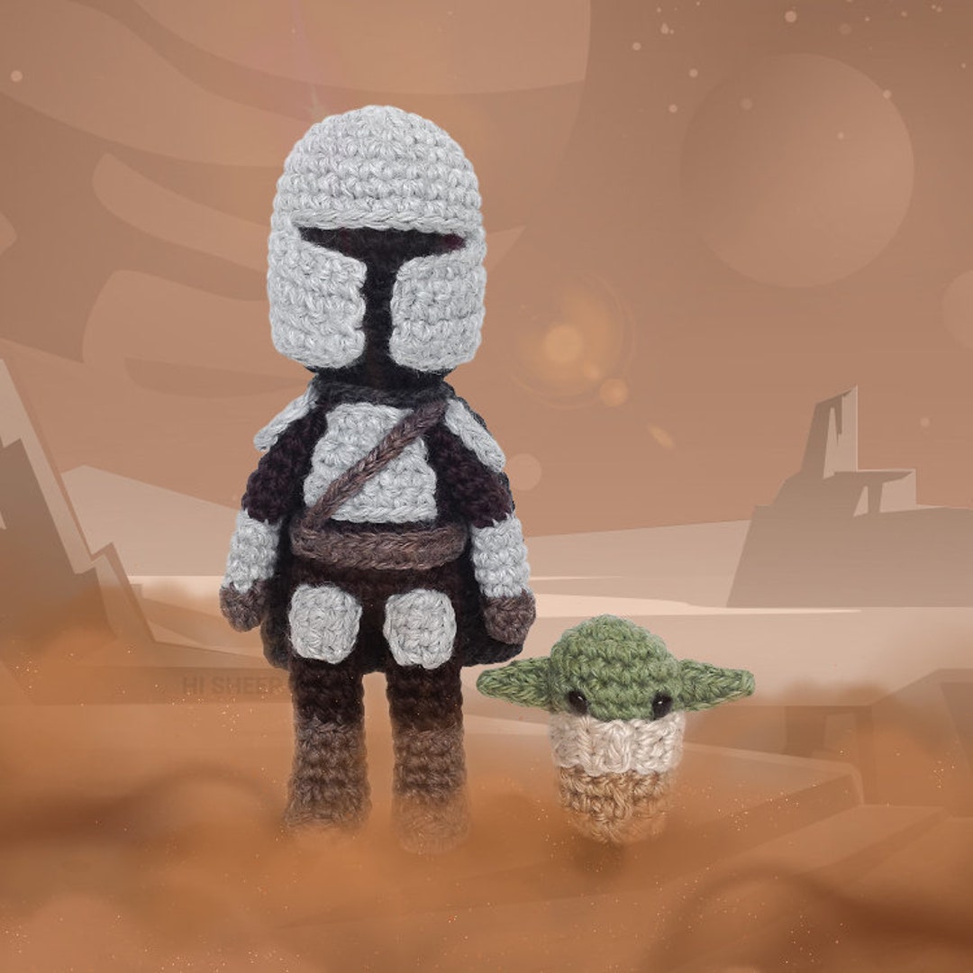 Mando and Baby Alien Crochet Pattern Amigurumi - Etsy