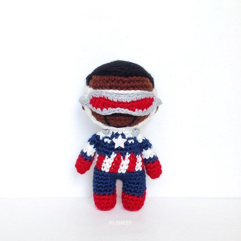 Sam Wilson Captain America Bucky Barnes Crochet Pattern Amigurumi ...