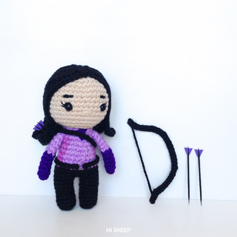 Kate Bishop 2 Hairstyles Hawkeye Crochet Pattern Amigurumi | Etsy