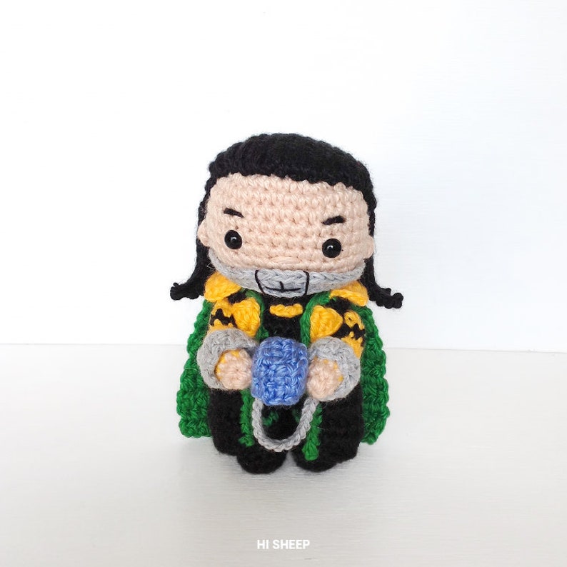 Loki With Accessories Crochet Pattern Amigurumi Avengers | Etsy
