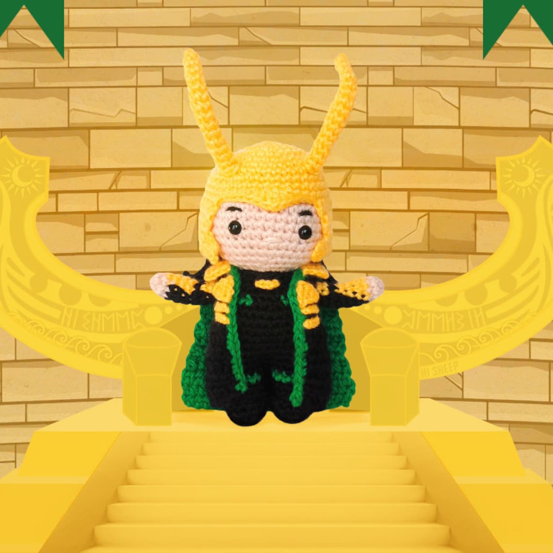 Loki With Accessories Crochet Pattern Amigurumi - Avengers - Loki - Etsy