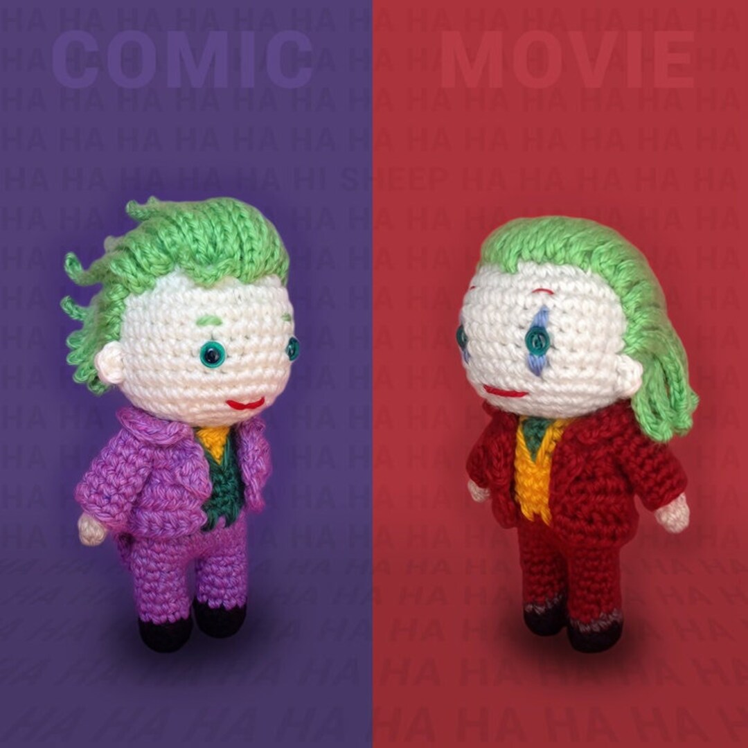 Clown Comic/movie 2 in 1 Crochet Pattern Amigurumi - Etsy