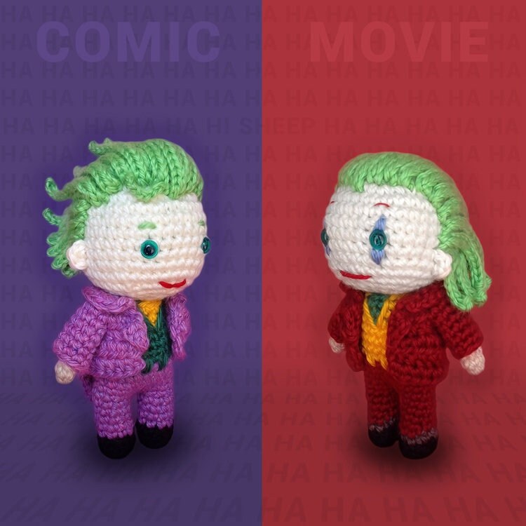 Clown Comic/movie 2 in 1 Crochet Pattern Amigurumi | Etsy
