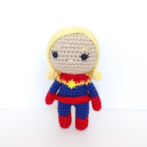 Captain Marvel Crochet Pattern Amigurumi - Avengers - Etsy