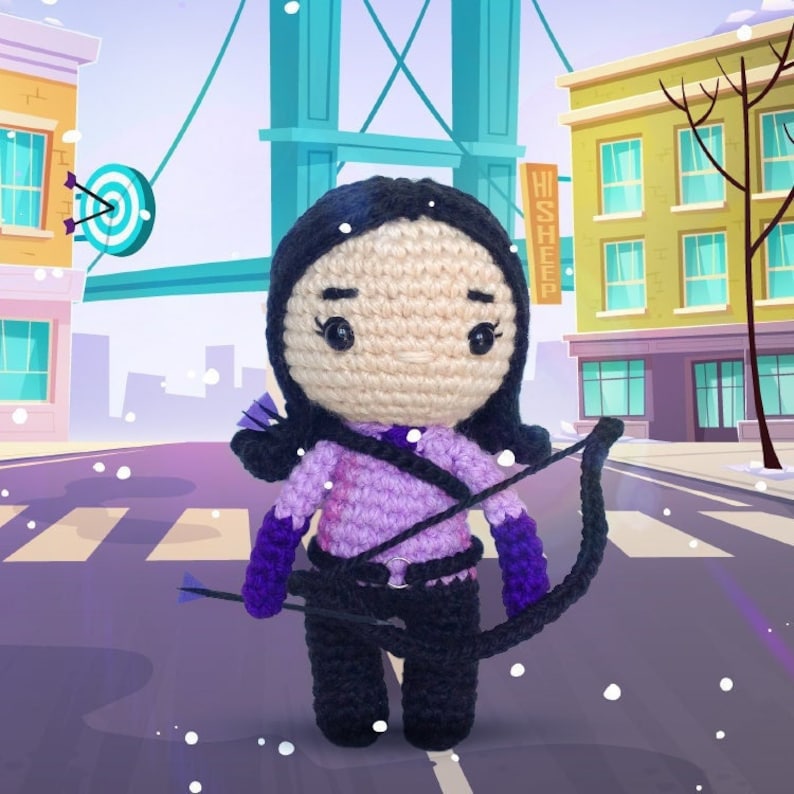 Kate Bishop 2 Hairstyles Hawkeye Crochet Pattern Amigurumi - Young ...