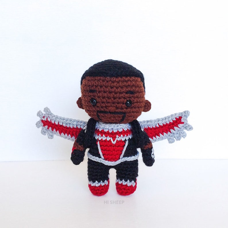 Falcon Sam Wilson Crochet Pattern Amigurumi Avengers the | Etsy