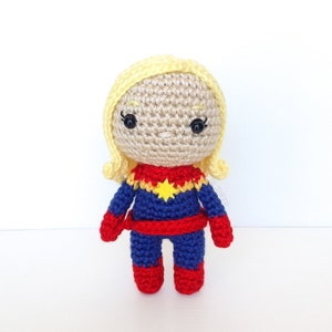 Captain Marvel Crochet Pattern Amigurumi - Avengers - Etsy
