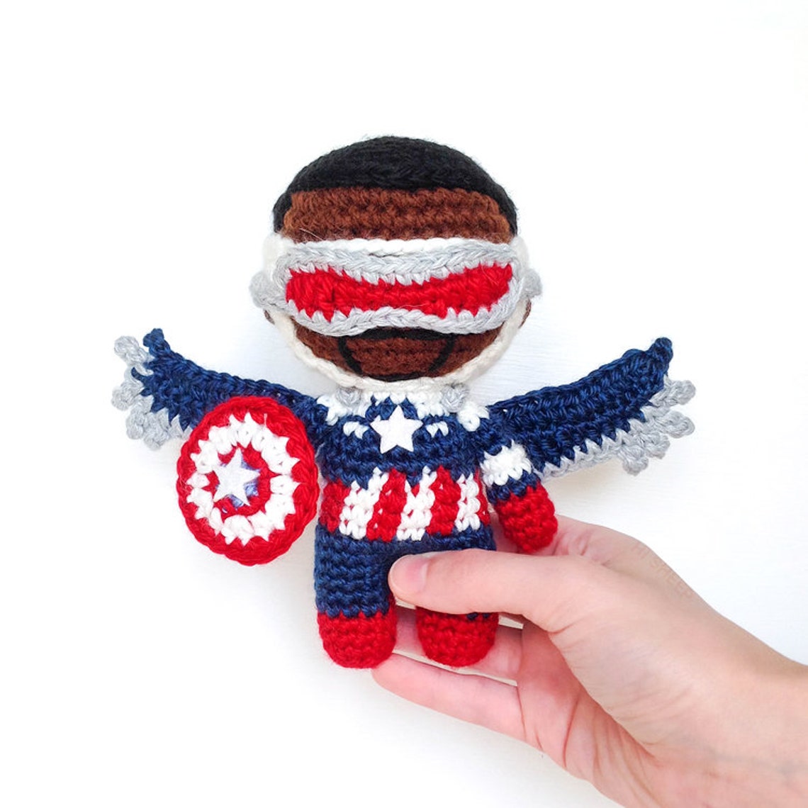 Sam Wilson Captain America Bucky Barnes Crochet Pattern Amigurumi ...