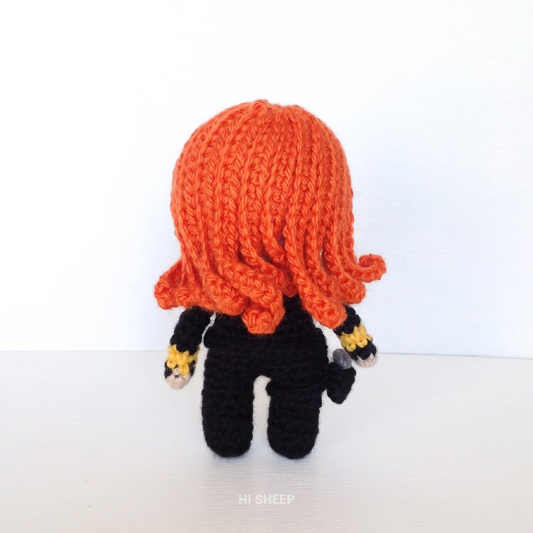 Black Widow Natasha Romanoff Crochet Pattern Amigurumi - Avengers ...