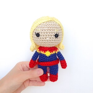 Captain Marvel Crochet Pattern Amigurumi - Avengers - Etsy