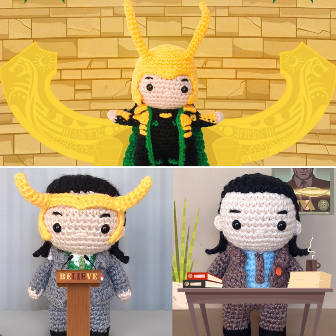 The Lokis Crochet Pattern Amigurumi - Loki With Accessories Vote Loki ...