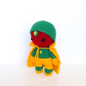 Vision Halloween Costume Crochet Pattern Amigurumi - Avengers ...