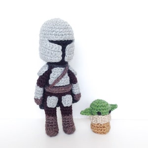 Mando and Baby Alien Crochet Pattern Amigurumi - Etsy