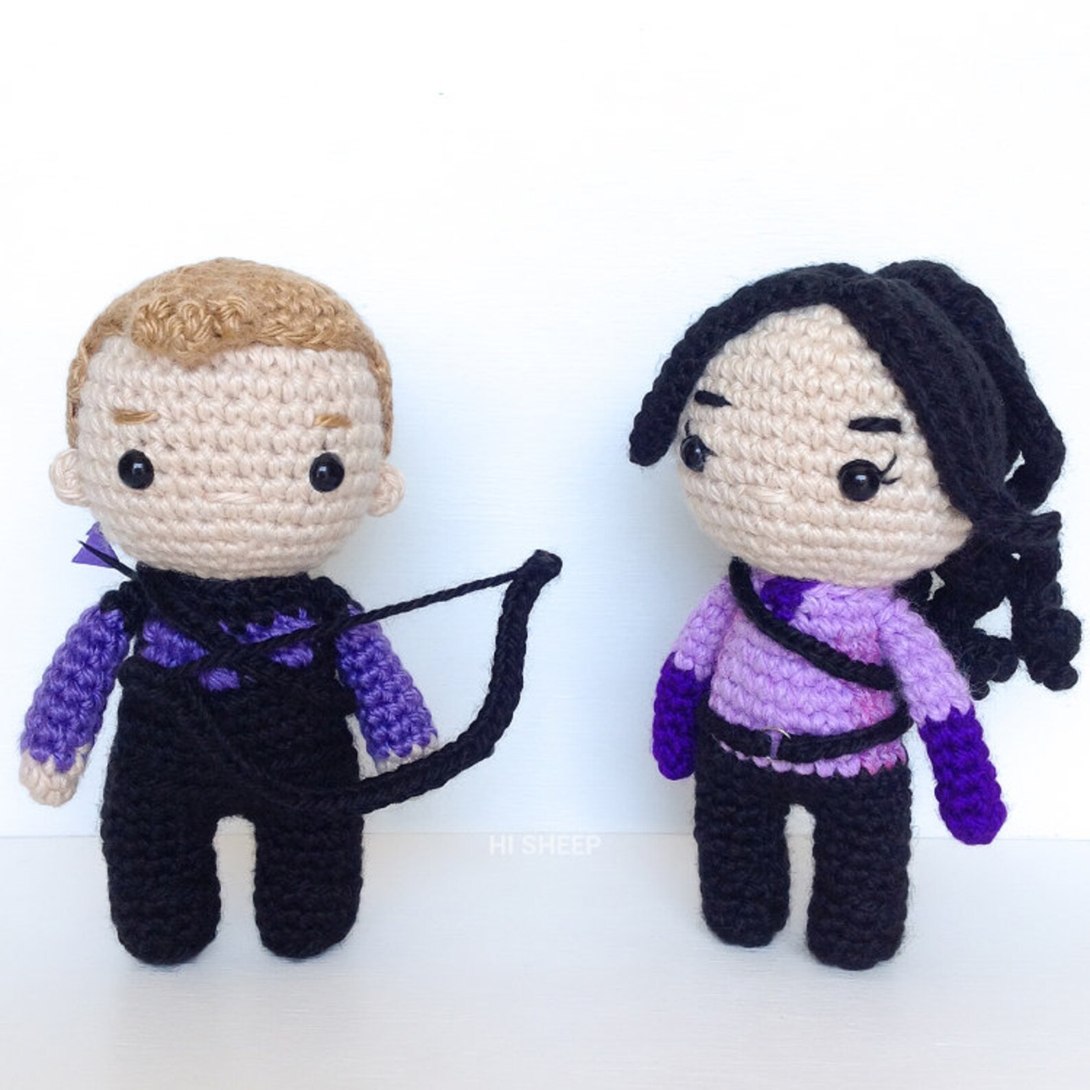 Hawkeye Clint Barton and Kate Bishop Crochet Pattern Amigurumi | Etsy