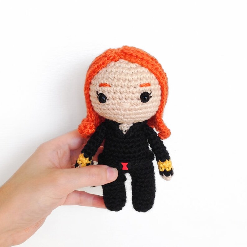 Black Widow Natasha Romanoff Crochet Pattern Amigurumi | Etsy