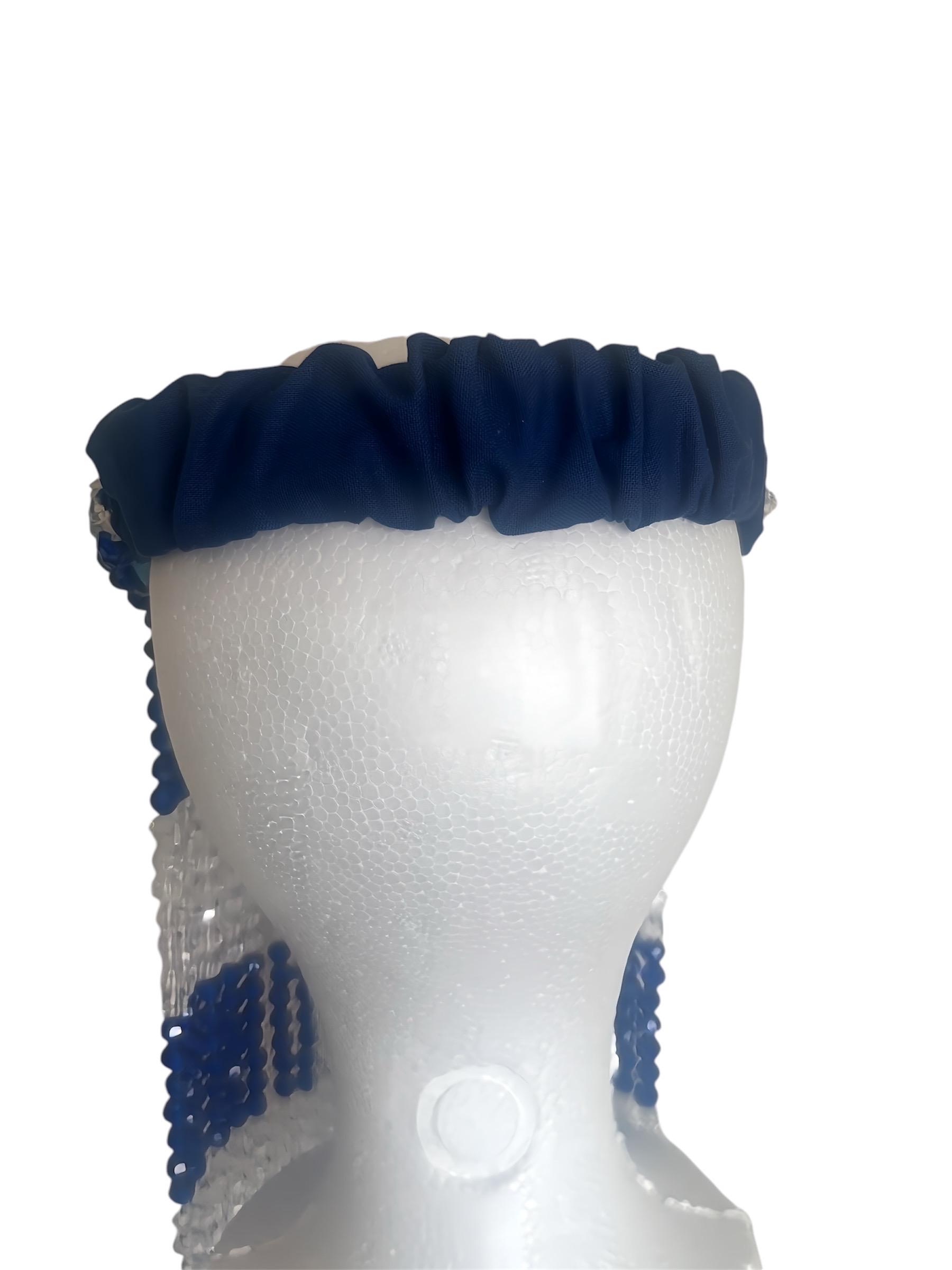 Yemaya Yemoja Yemaja Orixas Orisha Beaded Face Mask Veil Ifa Eleke - Etsy