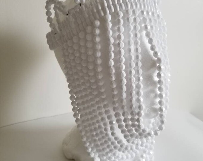 Obatalá Yoruba Orisha Orixa Beaded Mask Headpiece Ifa Eleke Ori - Etsy