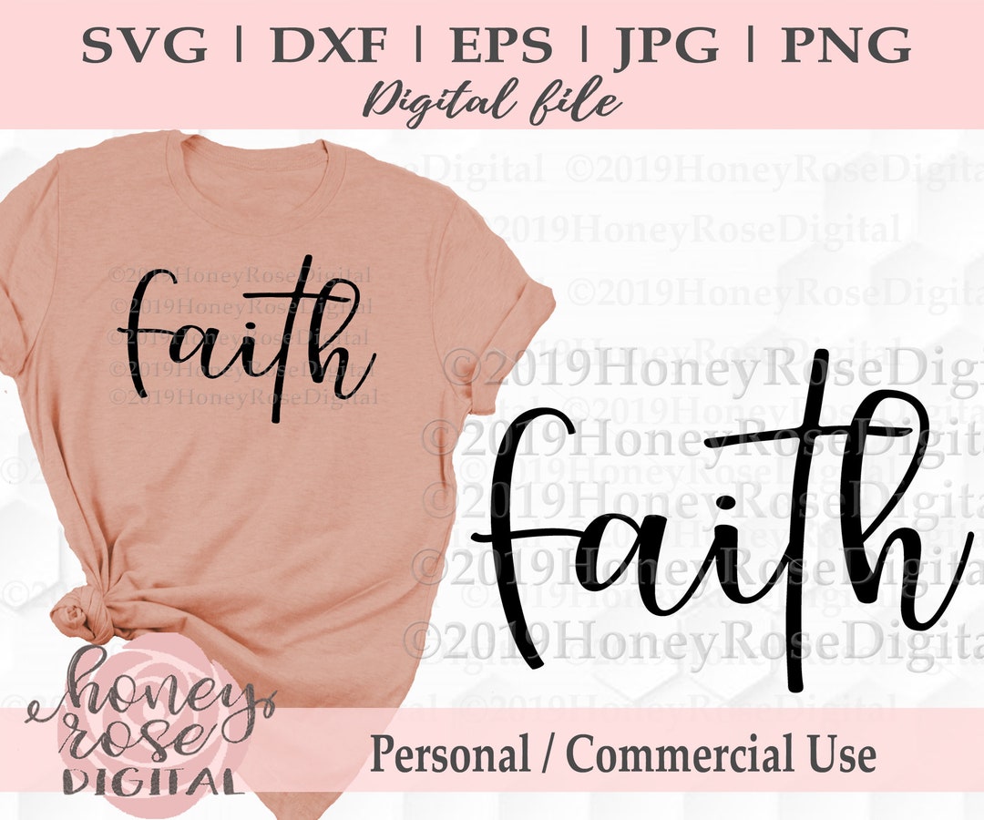 Faith Cross Svg, Christian Cut File, Faith Svg, Cross Svg, Motivational ...