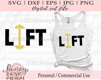 Weight Lifting Stencil, Reusable Weight Lifting Stencil, DIY Craft ...