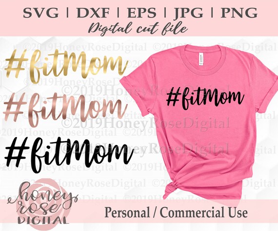 Hashtag Fit Mom Svg Funny Fitness Svg Weightlifting SVG - Etsy