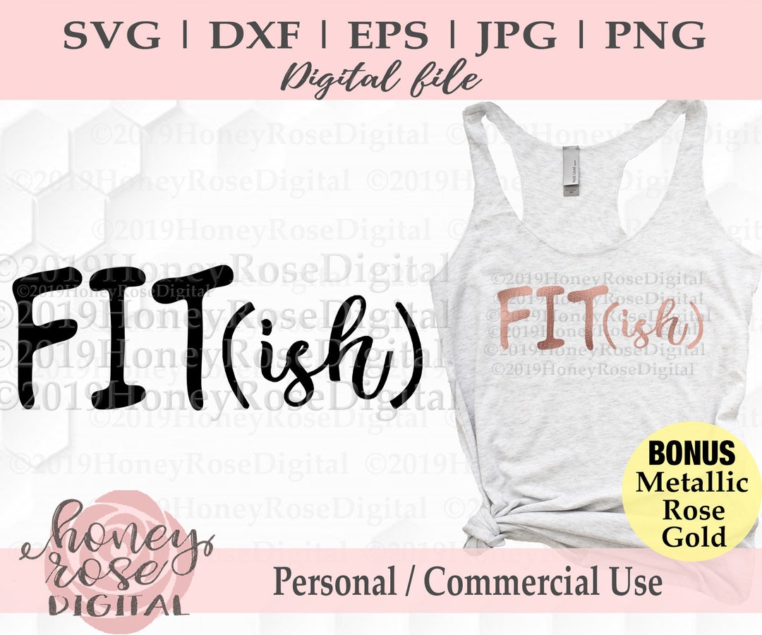 Fit(ish) Svg, Funny Fitness Svg, Weightlifting SVG, Workout Gym Lift ...