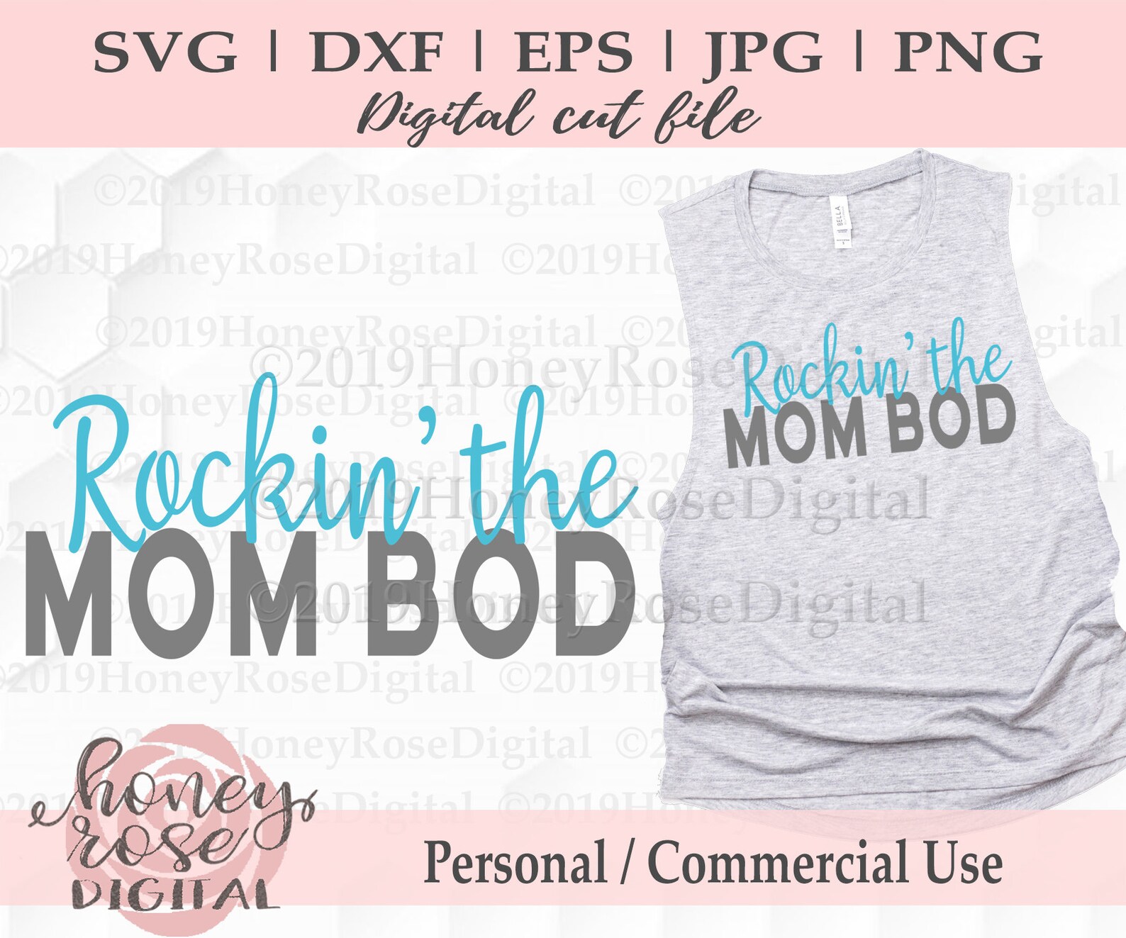 Rocking the Mom Bod Layered Svg Funny Mom Life Svg Workout - Etsy