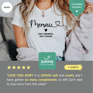 Memaw Shirt for Grandma, Memaw Tshirt for Grandma for Mothers Day From ...