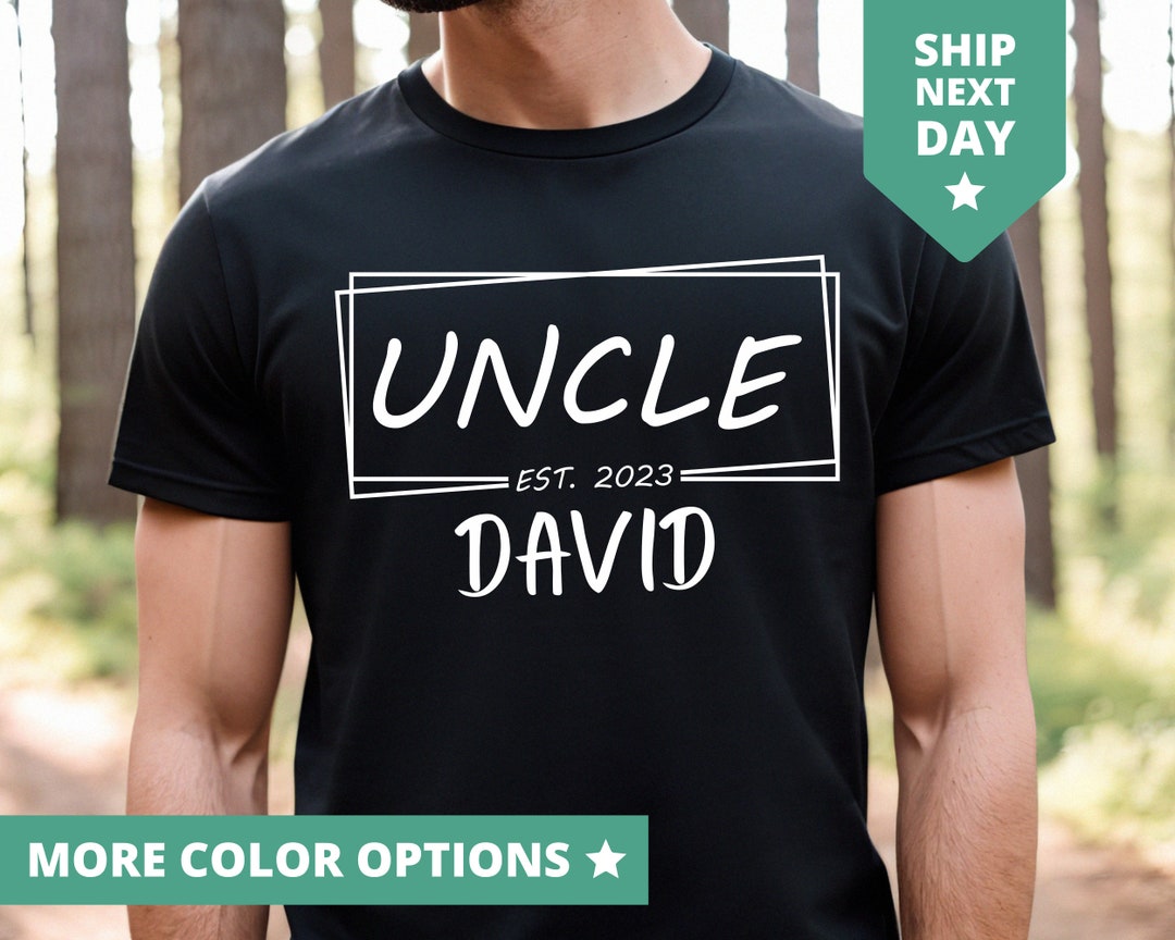 Personalized Uncle Shirt, Baby Announcement Tshirt for Uncle, New Uncle ...