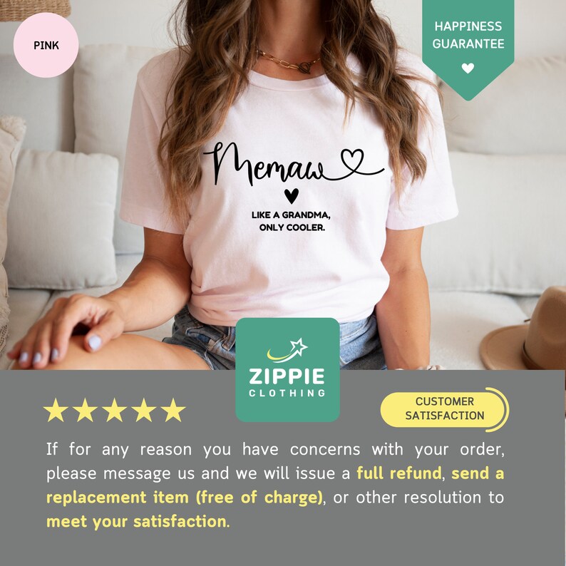 Memaw Shirt for Grandma, Memaw Tshirt for Grandma for Mothers Day From ...