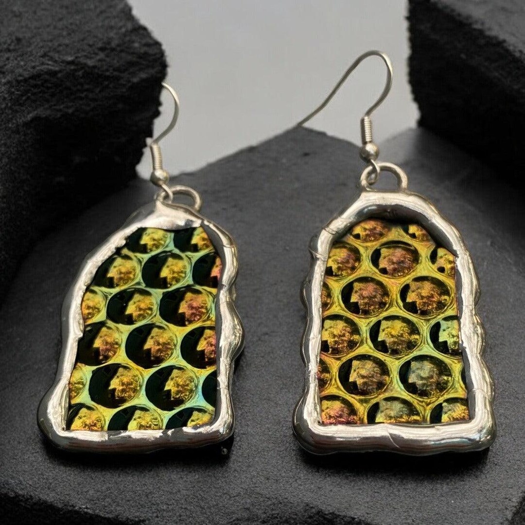 Bubble Realm Portals | Stained Glass Earrings, Fairy, Goth Jewelry, Y2K ...