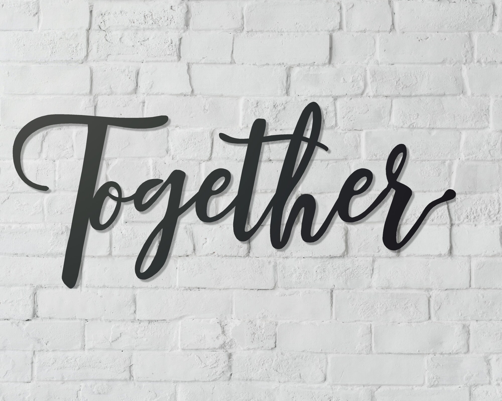 Together Metal Sign Bedroom Wall Decor Together Family Decor | Etsy