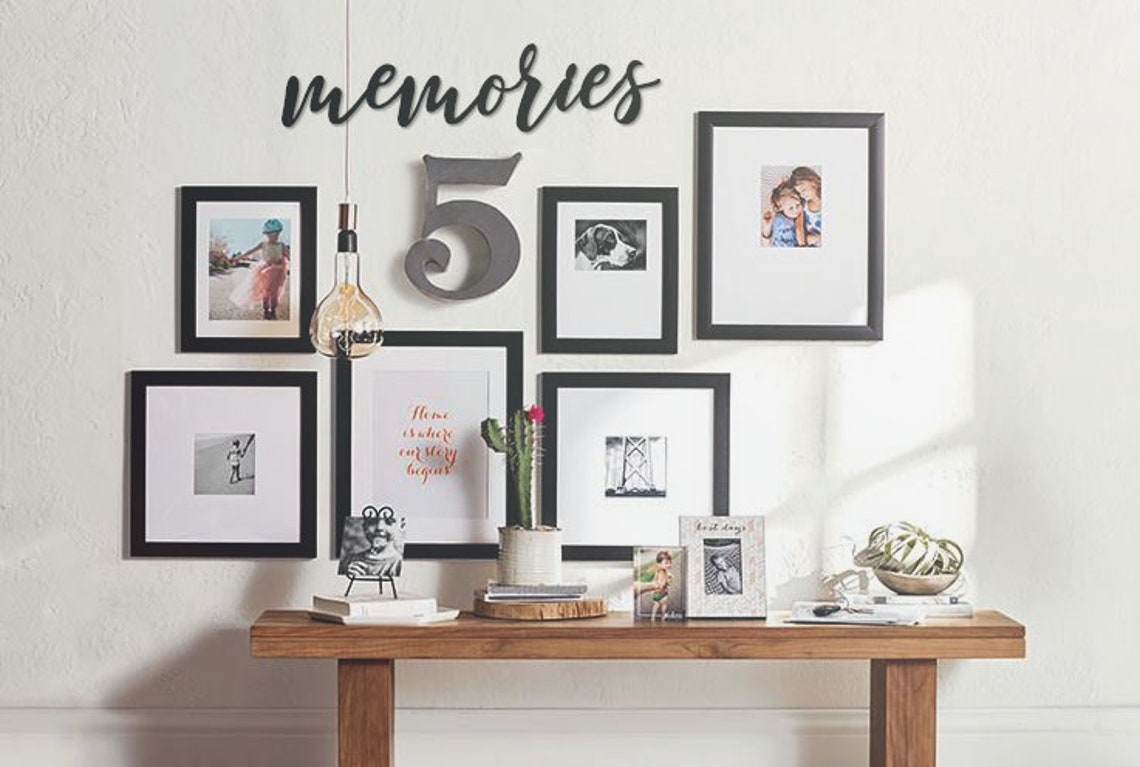 Memories Metal Sign Memories Wall Decor Memories Word Sign | Etsy