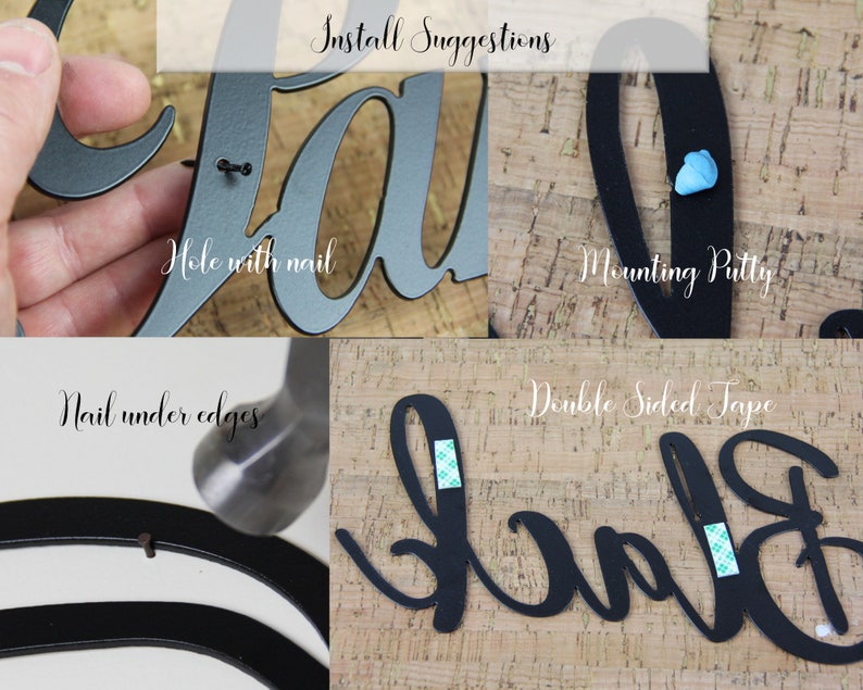 Always and Forever Sign Bedroom Wall Decor Metal Word Sign - Etsy