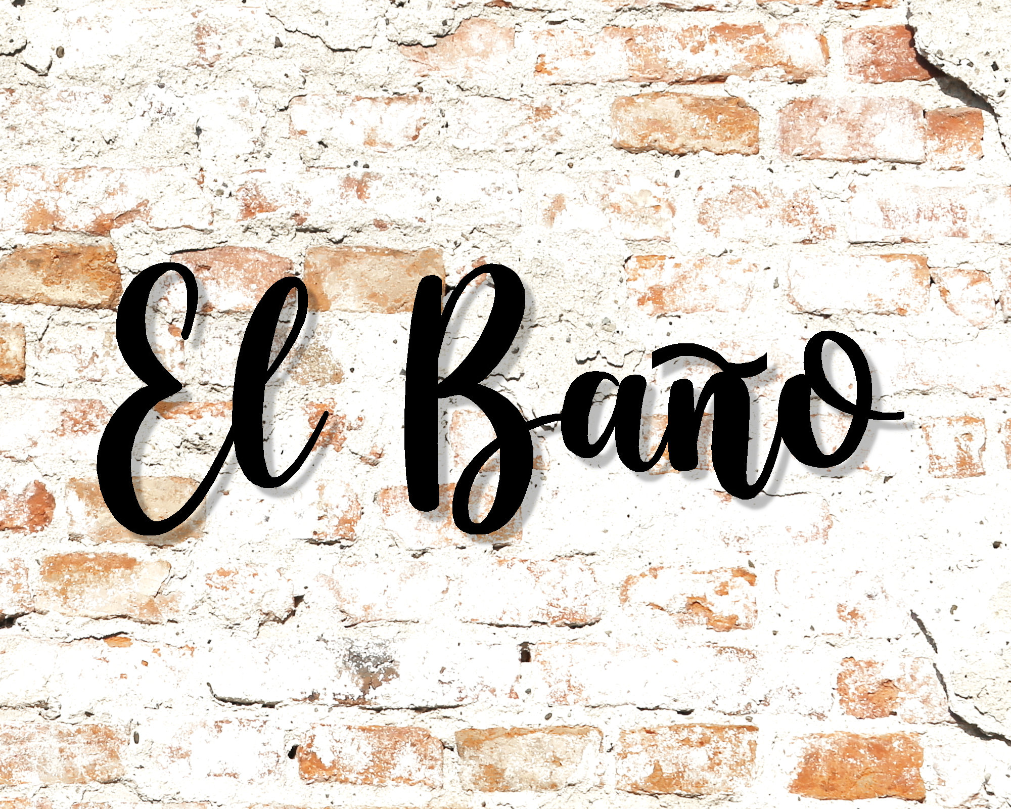 El Bano Spanish Bathroom Metal Sign Spanish Restroom Decor - Etsy