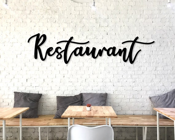 Fancy Restaurant Sign