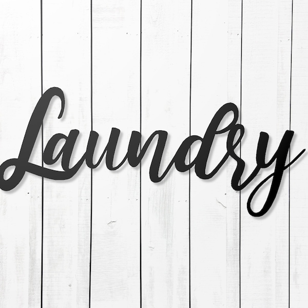 Laundry Sign Sign Metal Metal Sign - Etsy