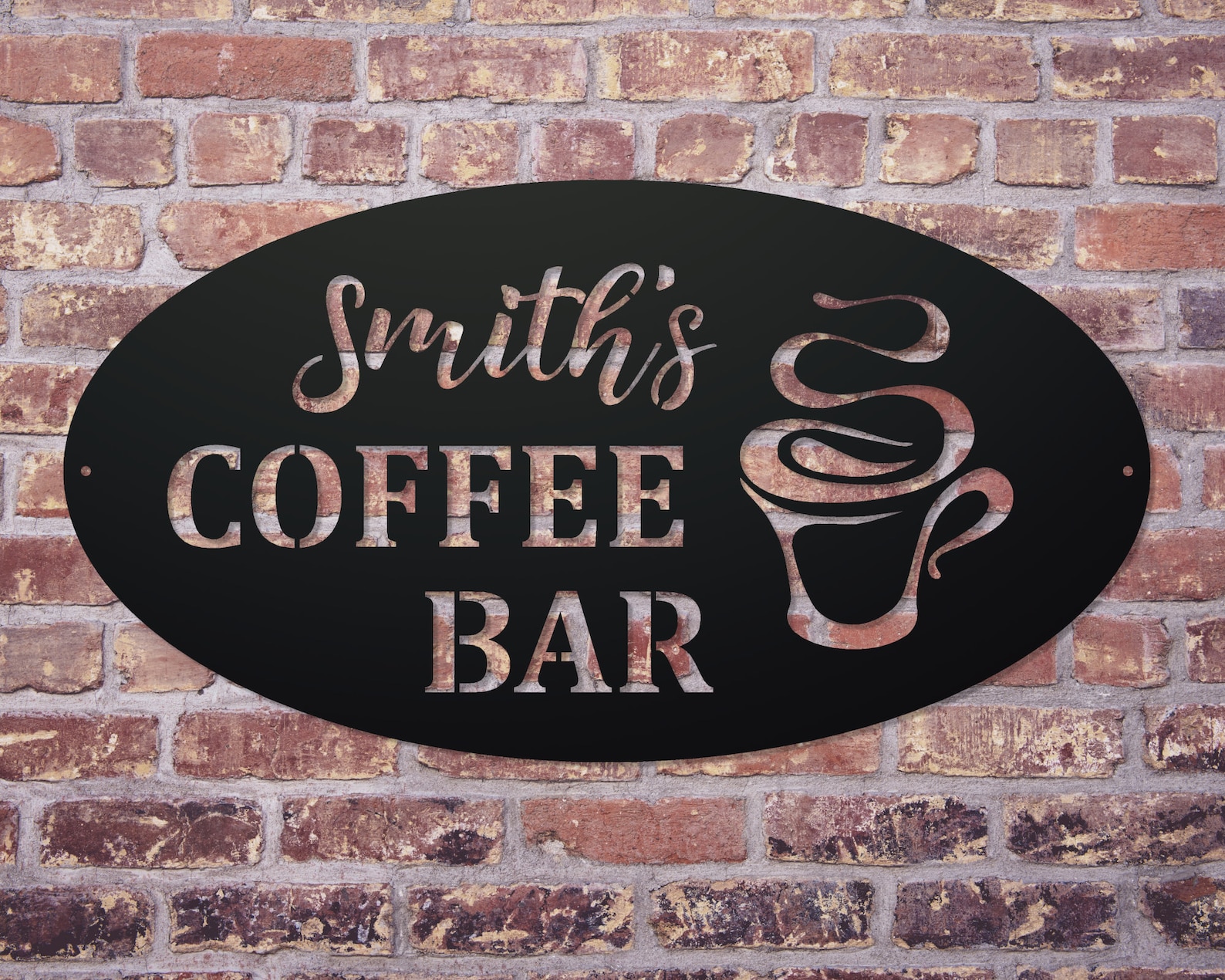 Personalized Coffee Bar Sign Custom Metal Coffee Bar Sign - Etsy