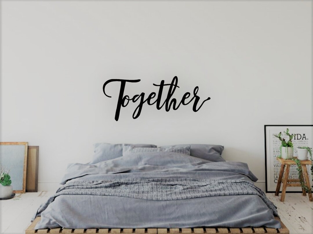Together Metal Sign Bedroom Wall Decor Together Family Decor - Etsy