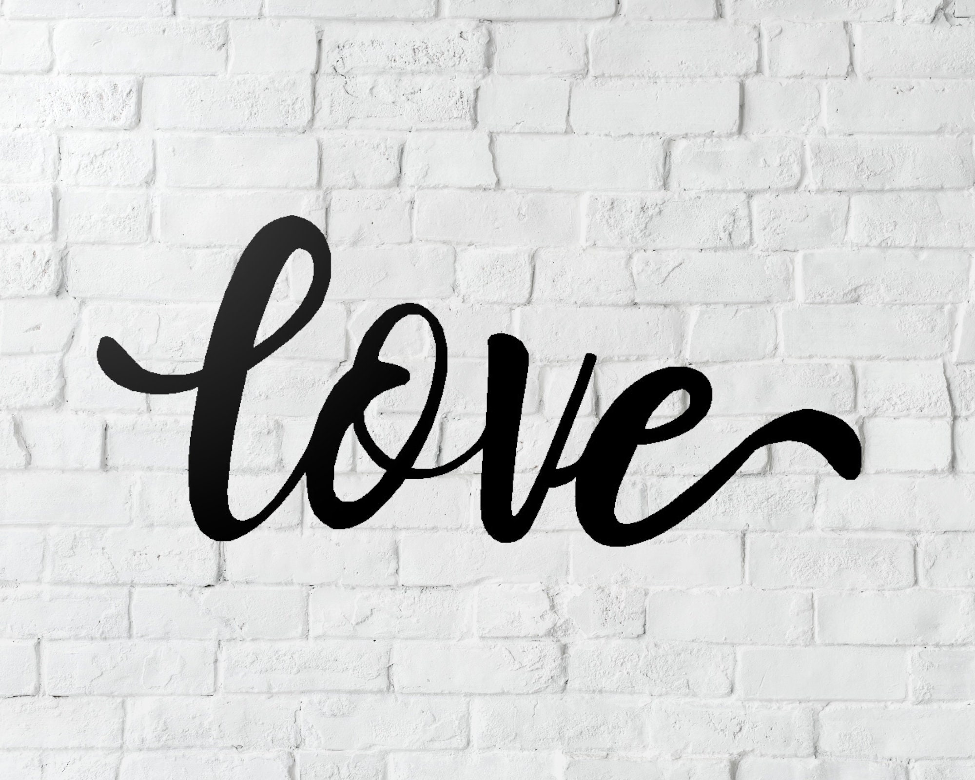 Cursive Word Love