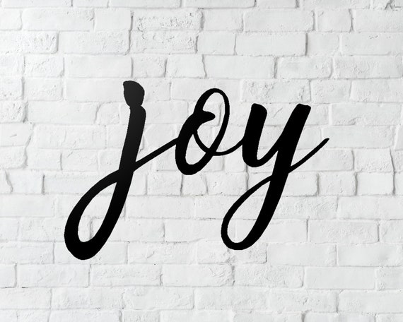 The Word Joy Cursive