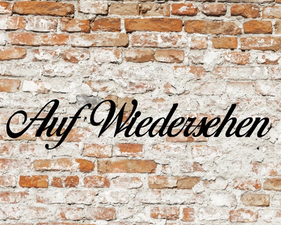 Goodbye In German
