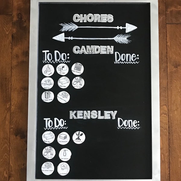 Chore Chart Chalkboard - Etsy