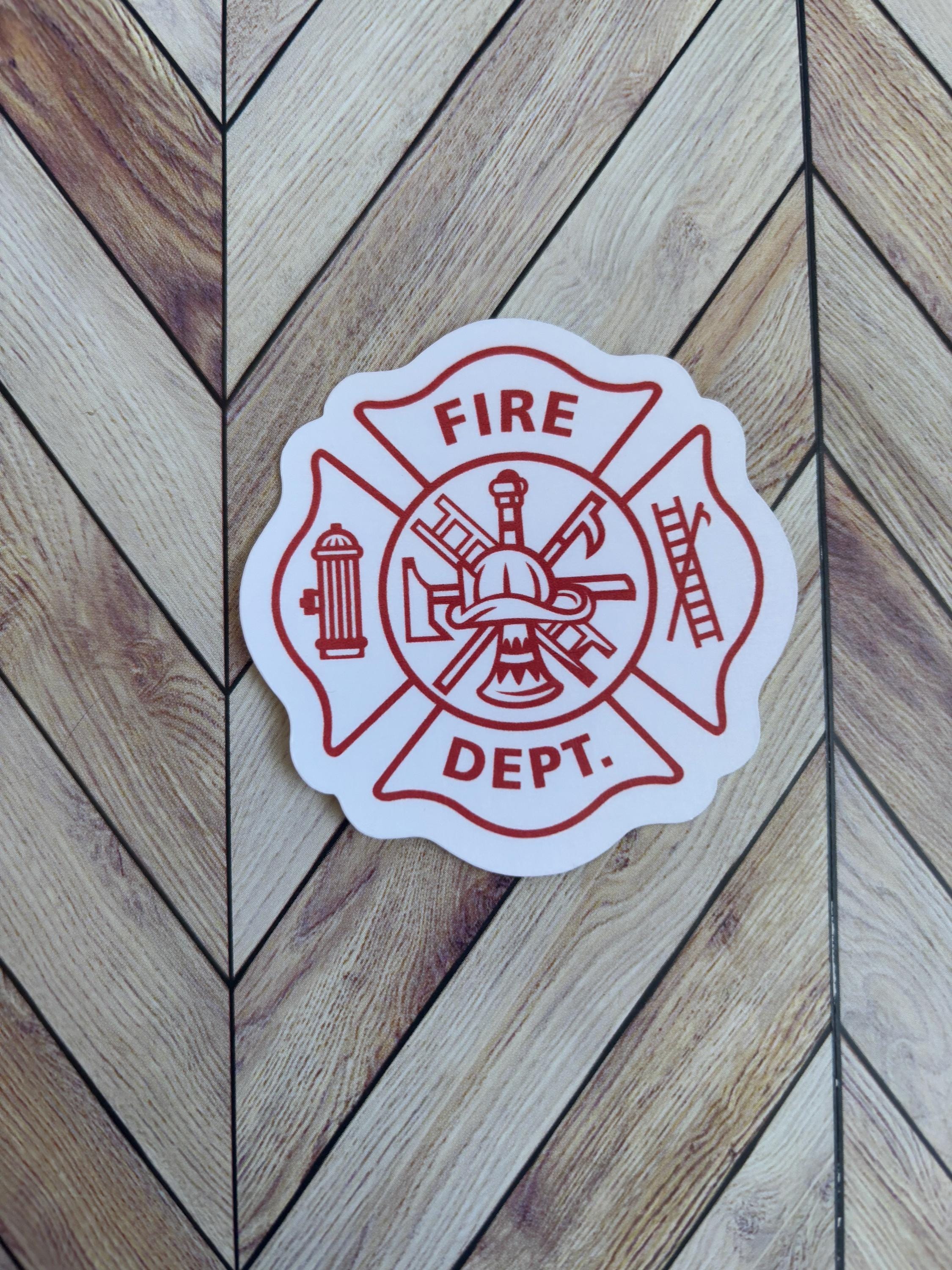Fire Department Logo Stickers! Custom Colors Available! - Etsy